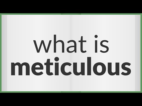 Meticulous | meaning of Meticulous