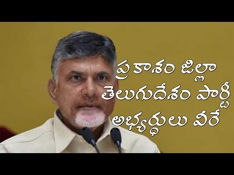 Prakasam district TDP MLA contestants list finalized By ap cm Chandrababunaidu