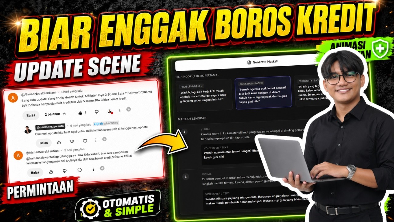 Cara Hemat Kredit Saat Membuat Animasi Kesehatan dengan Update Scene AI