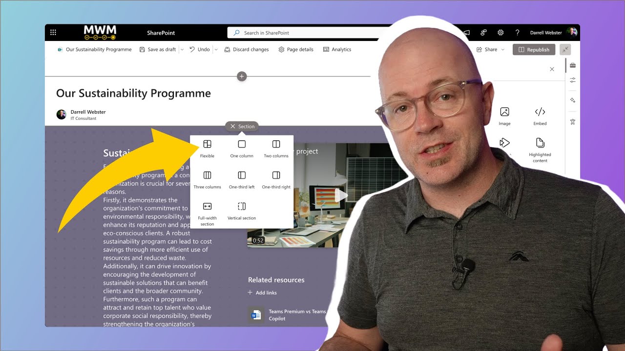 SharePoint: Design Flexibility with New Sections!