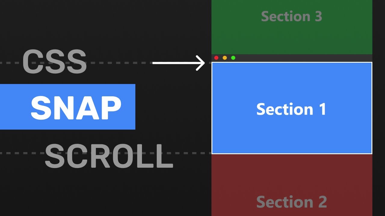 Pure CSS Snap Scroll Effect | No Javascript | Super Easy!