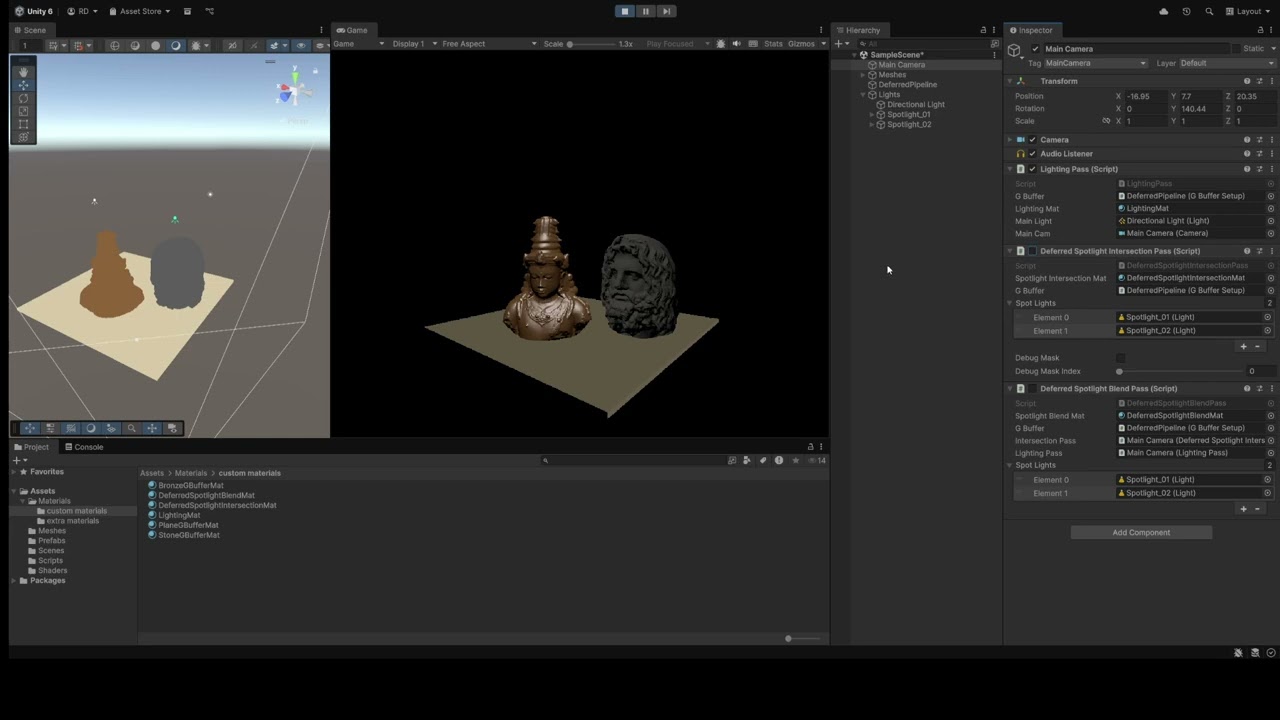 Custom Deferred Rendering Implementation in Unity