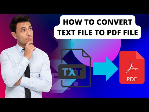 How To Convert Text File To PDF File [Simple Method]