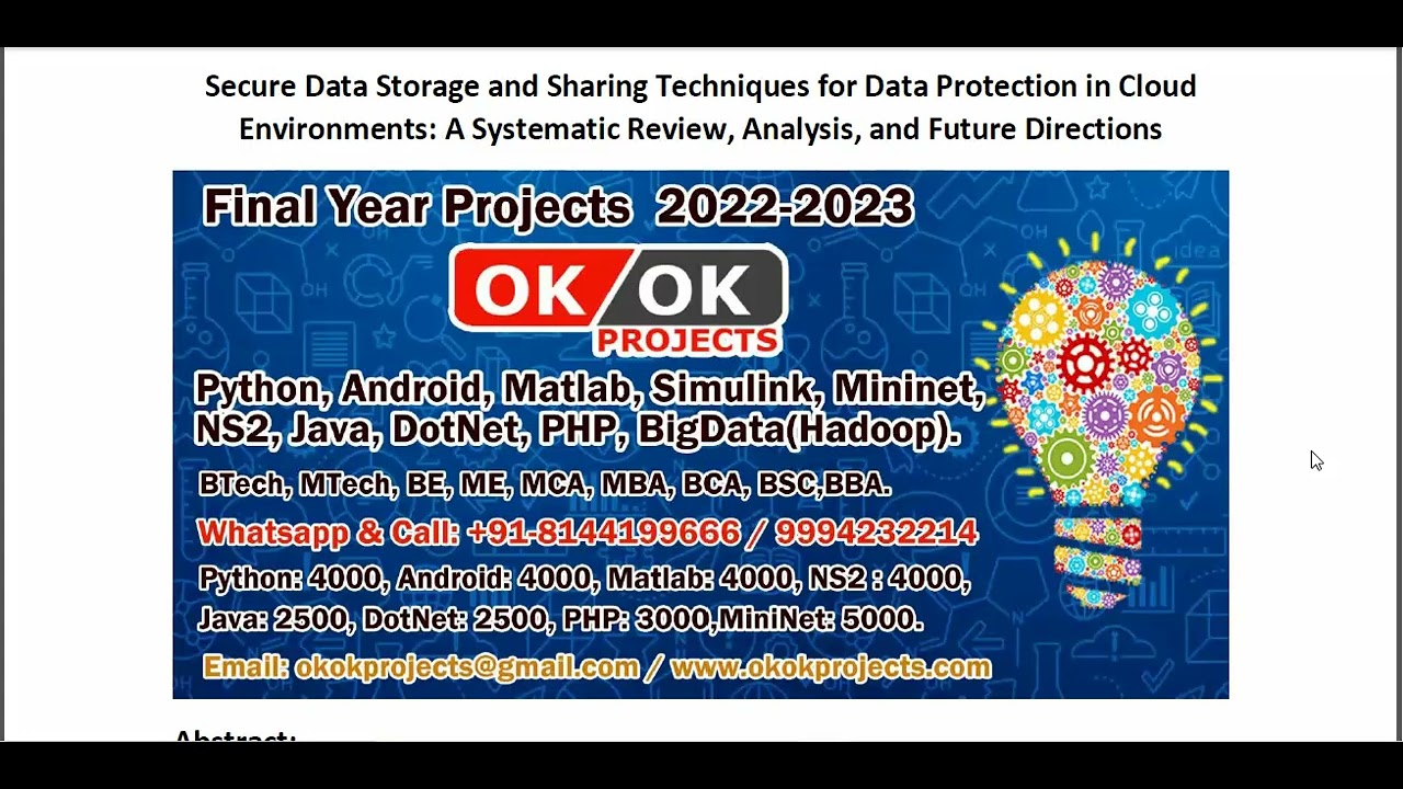 Secure Data Storage and Sharing Techniques for Data Protection in Cloud Environments A Systematic