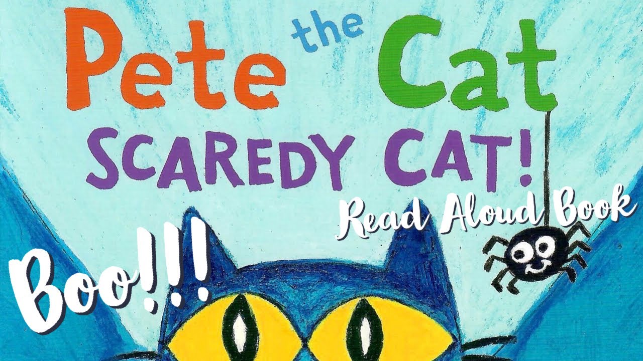 😬👾😳 Pete the Cat Scaredy Cat! | GoKidz | Halloween Read Along Book