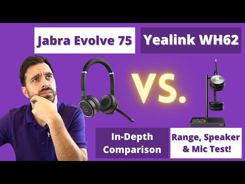 Jabra Evolve 75 Vs. Yealink WH62 In-Depth Comparison! With Range, Speaker & Mic Test!