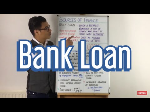 Bank Loan - Sources of Finance