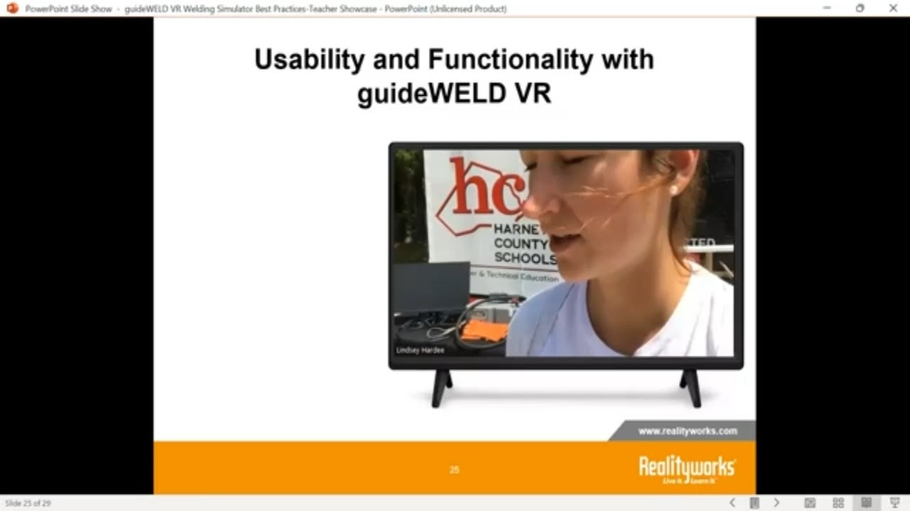 guideWELD® VR Welding Simulator Best Practices: Teacher Showcase