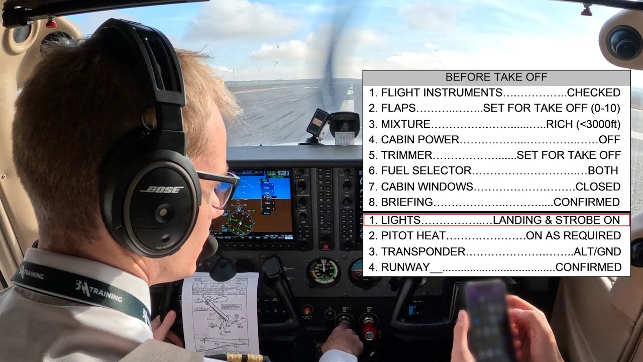Cessna 172S Take-Off Procedures & Briefing