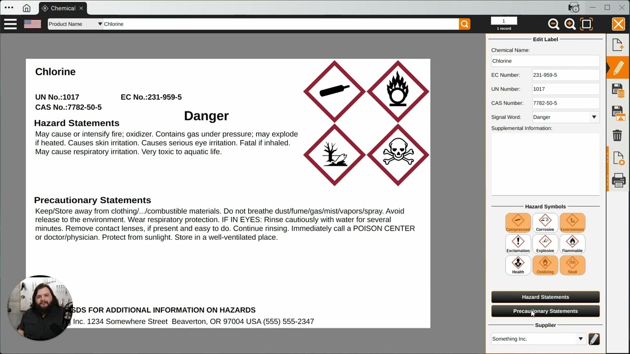 Chemical Labeling Module | LabelForge PRO