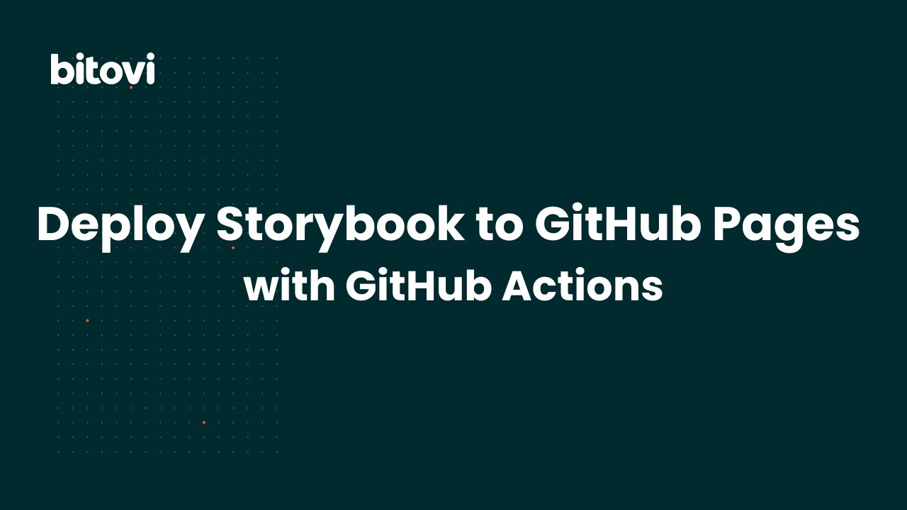 Deploy Storybook to GitHub Pages