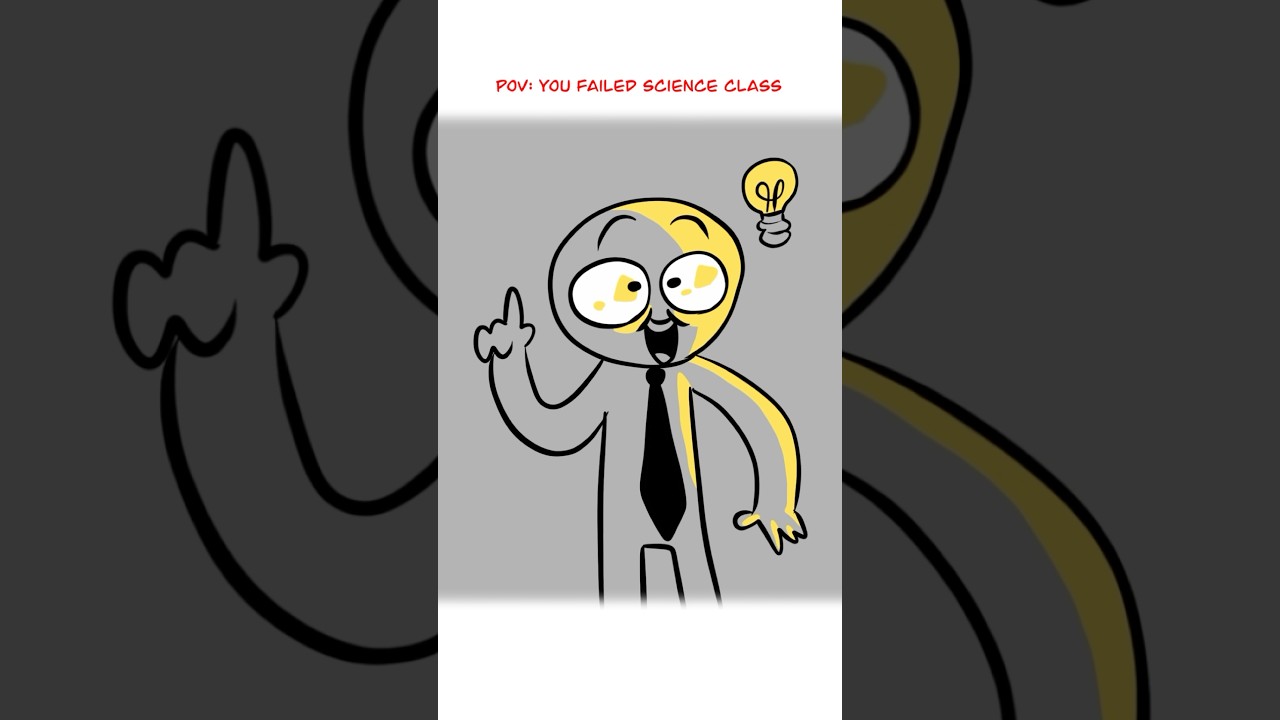 Science Class 😅  (Animation Meme) Anim: IG @ RedFlowerCrown #shorts