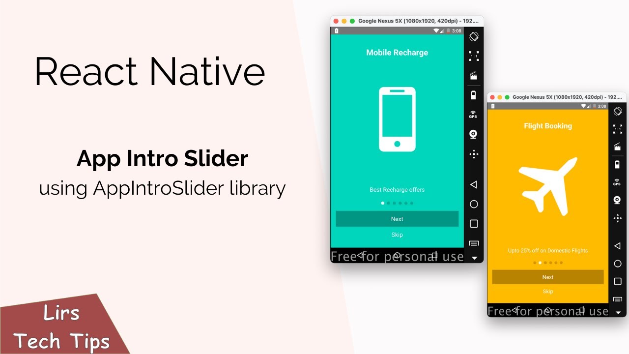 React Native: App Intro Slider using AppIntroSlider