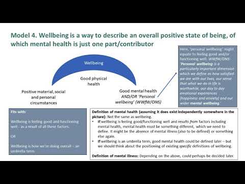 Catherine Negus - Defining wellbeing and its relationship to mental health