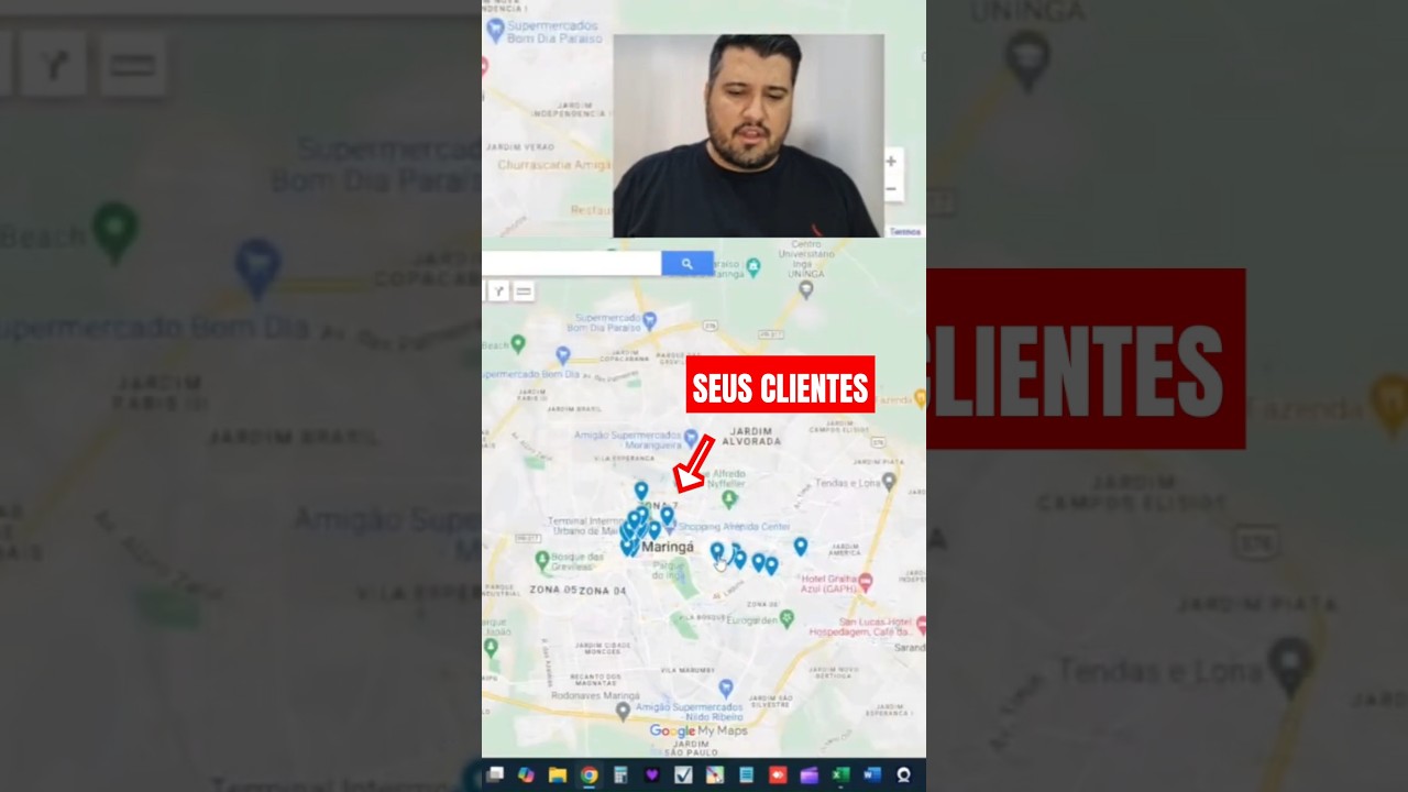 Como visualizar todos os clientes no mapa? Ferramenta My Maps do Google #excel #maps #googlemaps