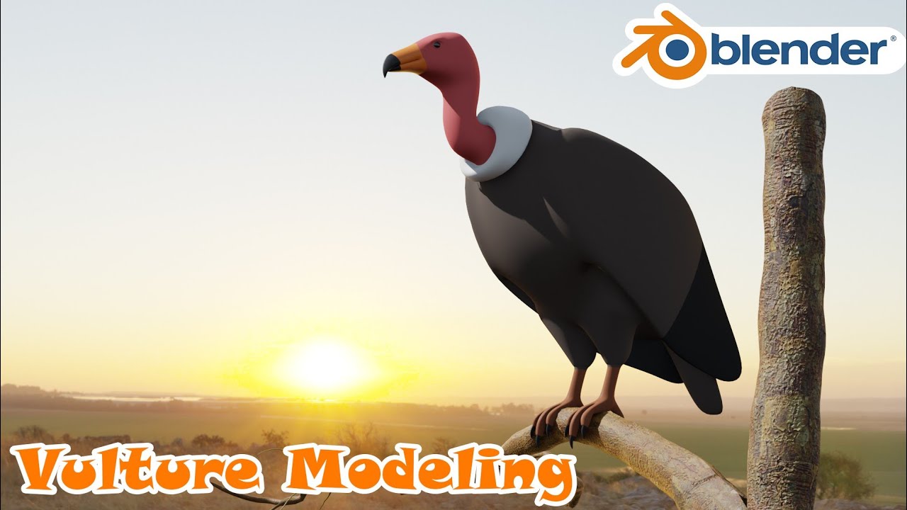 Vulture Modeling in Blender 2.93