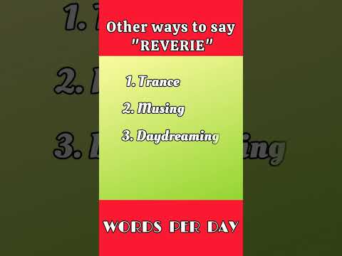 Another word for "REVERIE" #englishlearners #englishlearning #youtubeshorts