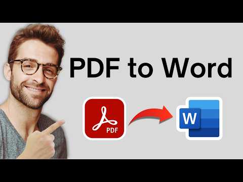 How to Convert PDF to Word for Free (Adobe Official) | Laptop or Phone