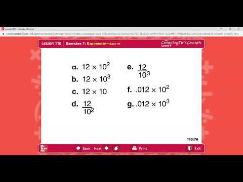 Math Lesson 110