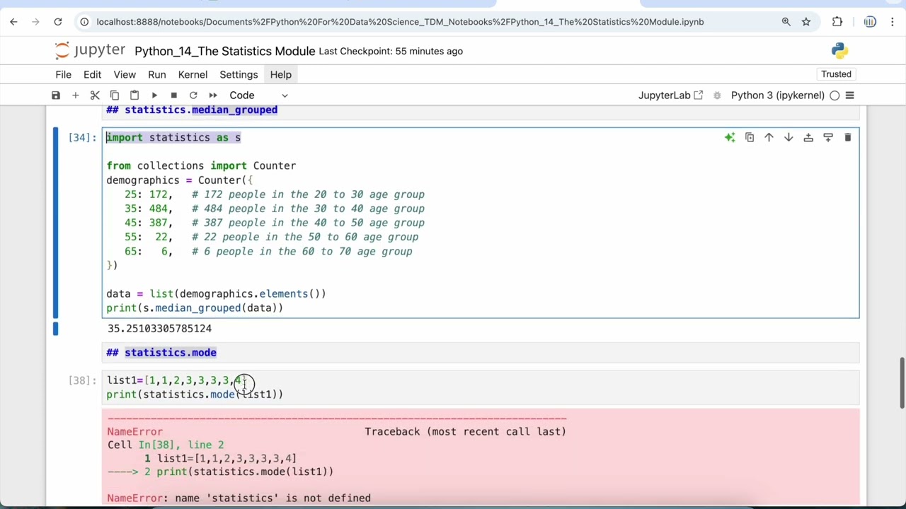 What is statistics.mode function in python | How to use statistics.mode function in python