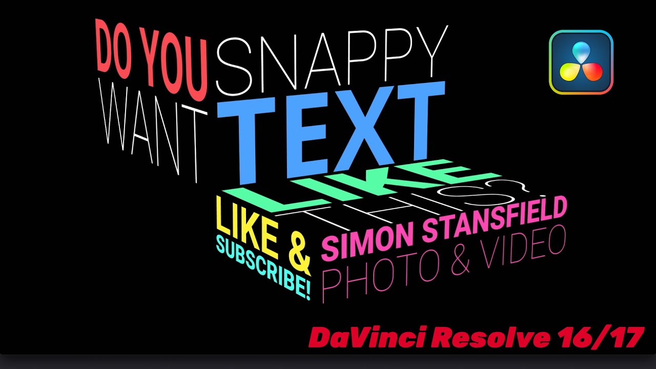 Isometric 3D Title - Davinci Resolve 16/17