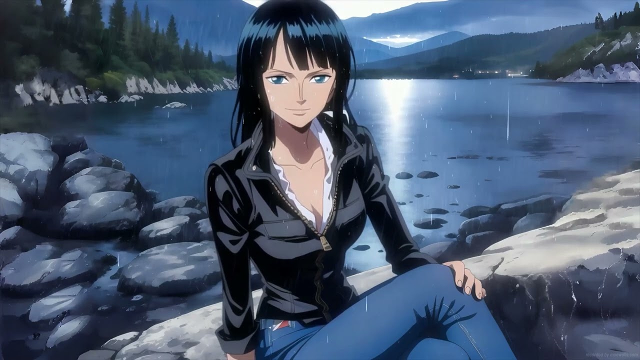 Nico Robin in the Rain Live Wallpaper 4K HD | One Piece Background for PC