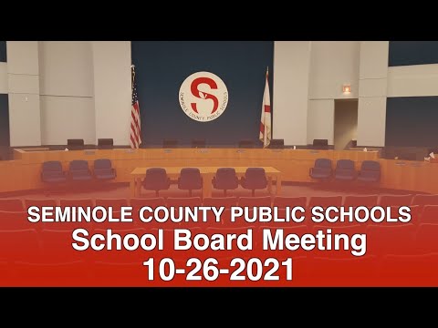 SCPS School Board Meeting - 10-26-2021