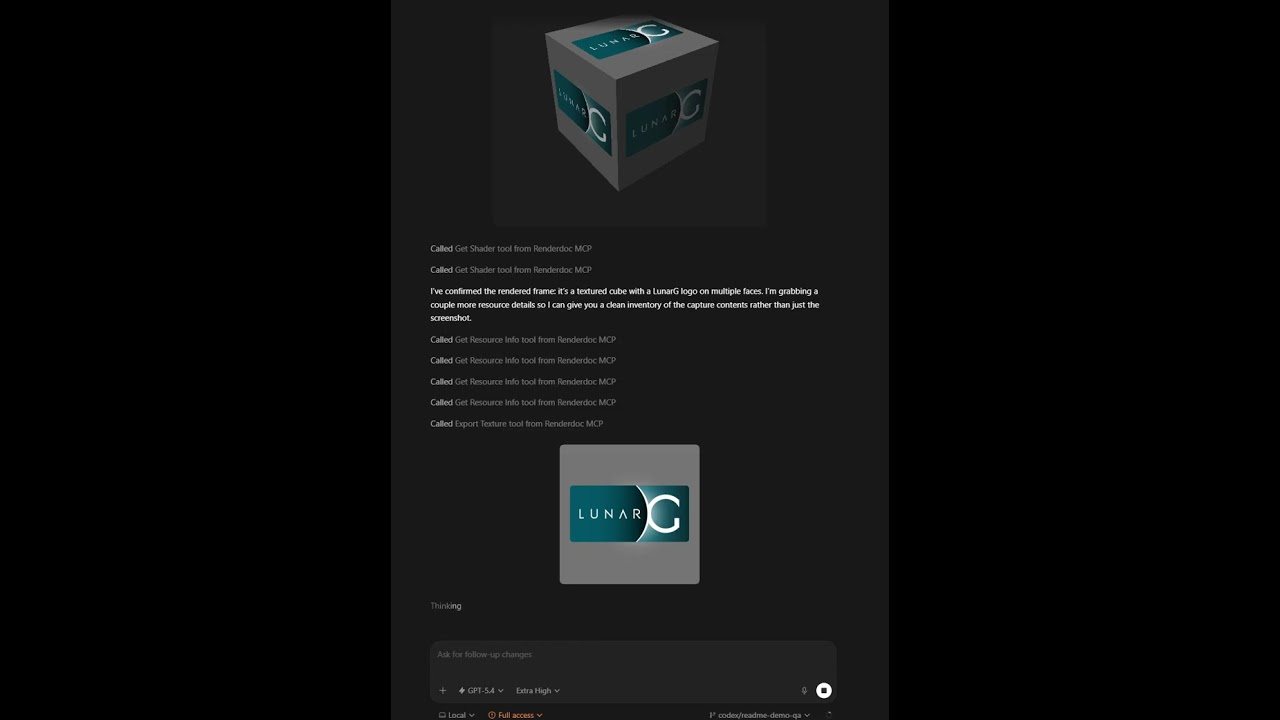 renderdoc-mcp Demo: Analyze RenderDoc .rdc Captures with AI