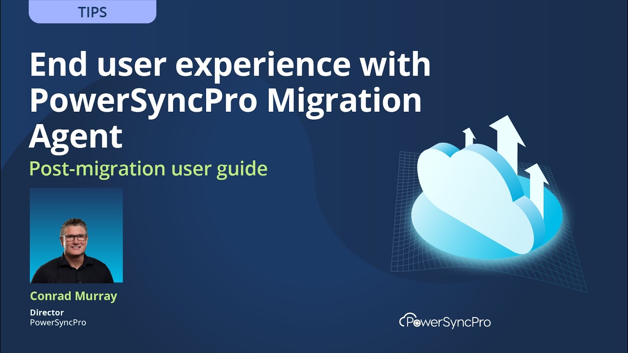 The end-user experience for PowerSyncPro Migration Agent