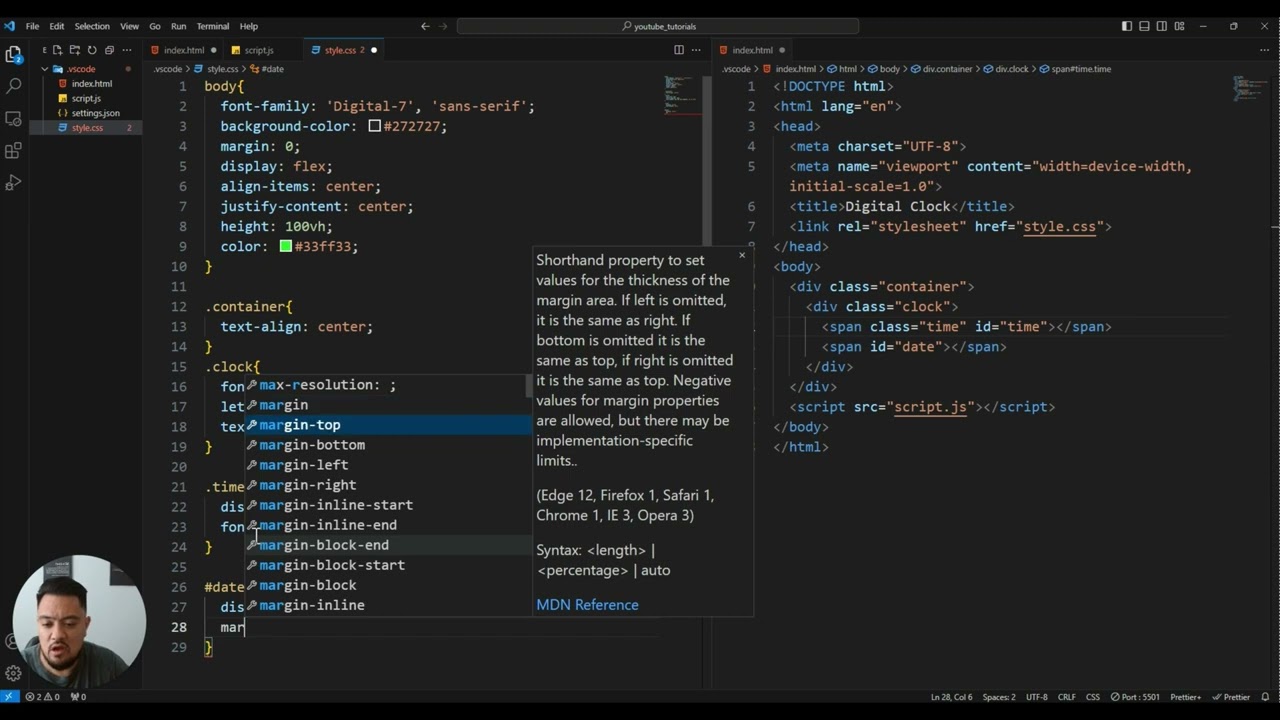 Beginner JavaScript Projects: Build a Digital Clock