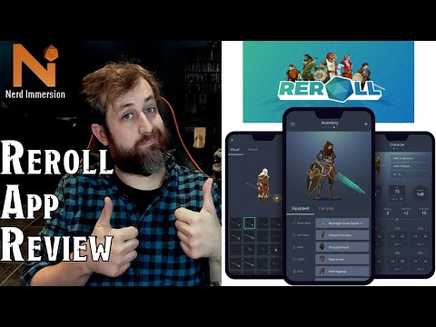 Reroll App Review/Demo (D&D Pixel Art Character Creator) | Nerd Immerison