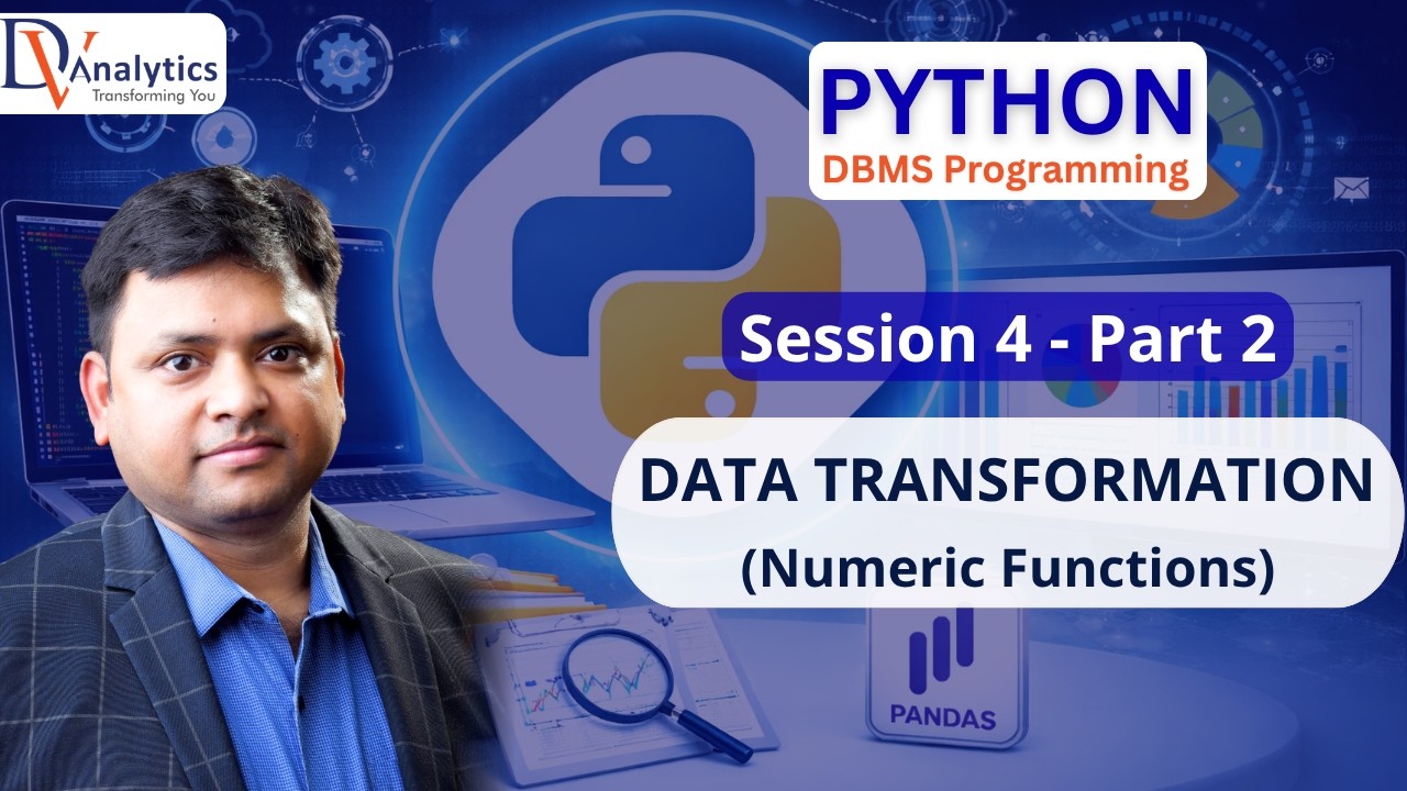 PYTHON | SESSION 4 - Part 2 | Numeric Functions | DATA TRANSFORMATION