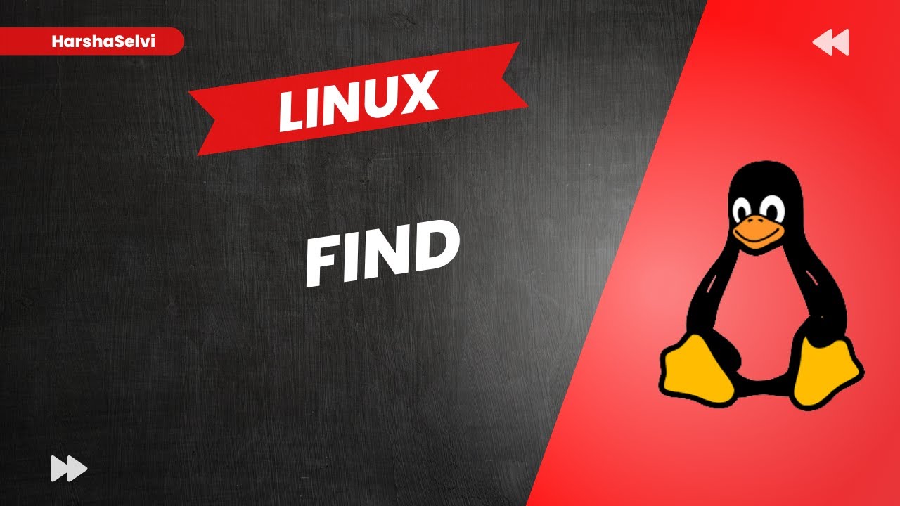 Linux Find  | Tamil | HarshaSelvi