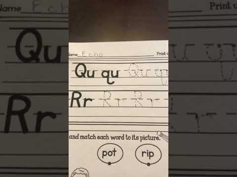 Read and match CVC words to its picture(Q,R)