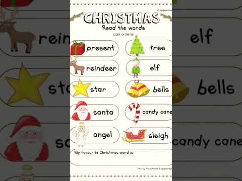 Read Christmas words #shorts #english #englishlearning #realenglish #christmas
