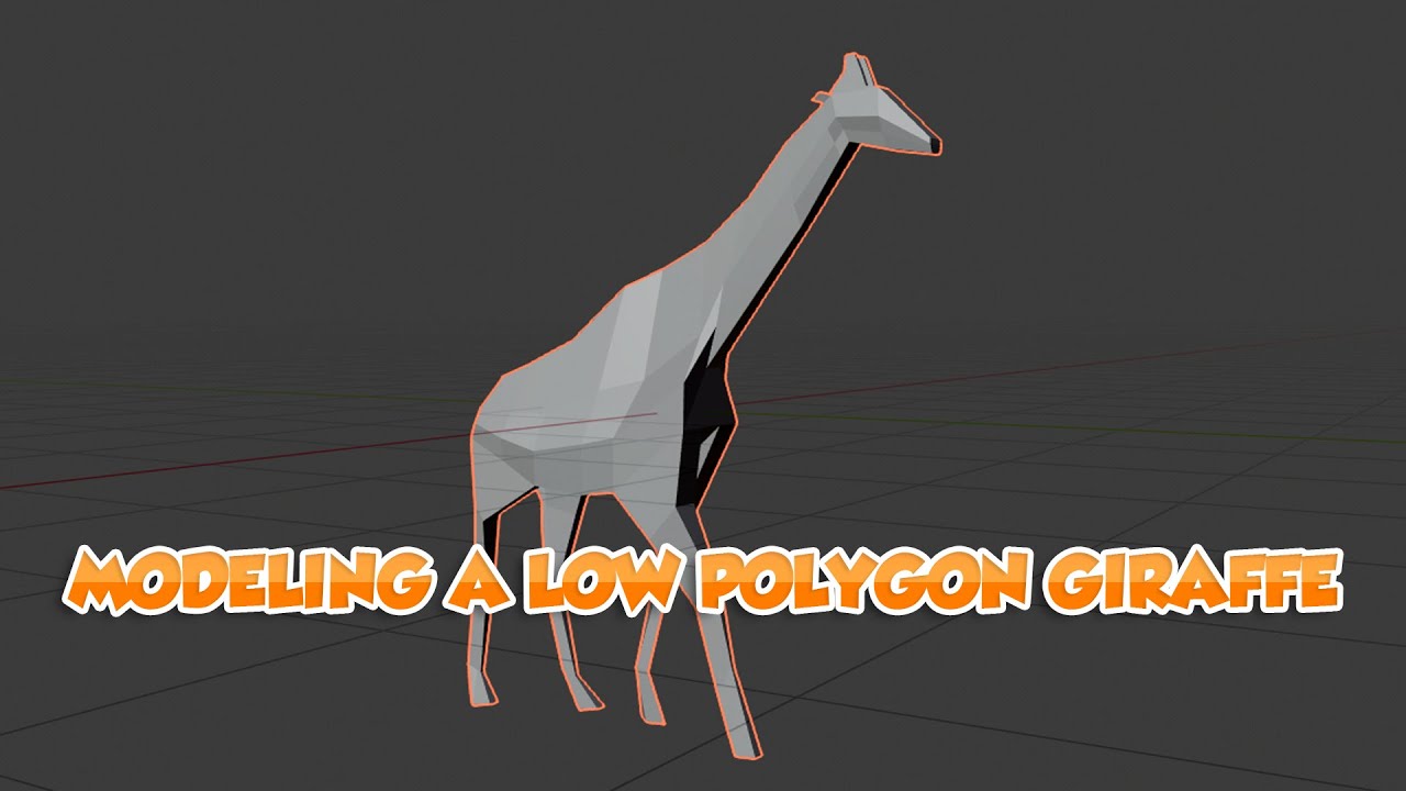 Modeling a low polygon giraffe - Blender 2.8 Tutorial