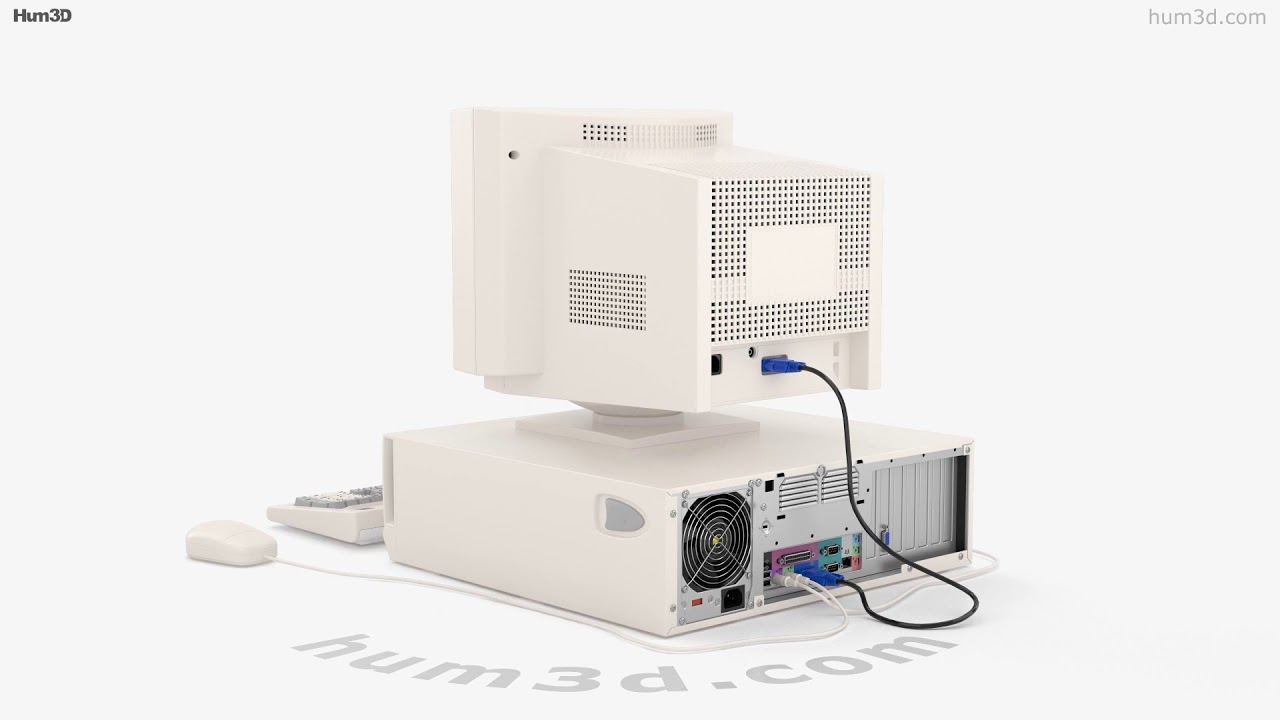 Generic Old PC 3D model by 3DModels.org