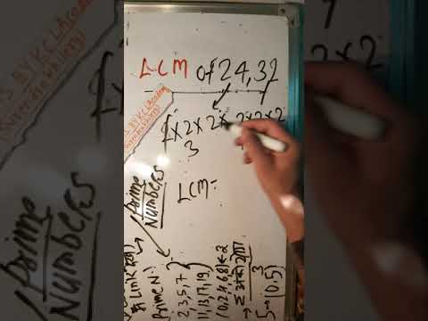 LCM of 24 and 32 in Hindi #maths #LCMandHCF #shortvideo #KclAcademy @kclacademysurendrakhilery