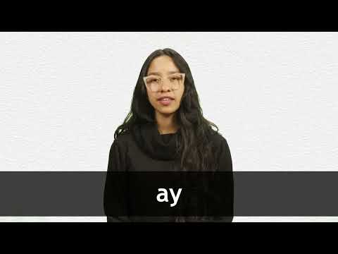 English Translation of “AY” | Collins Spanish-English Dictionary