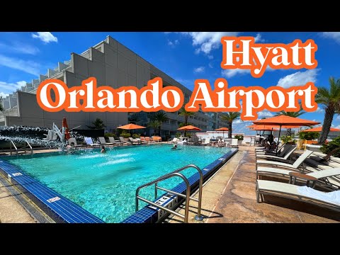 Only Hotel at Orlando Airport - Hyatt Regency Orlando (MCO) Hotel Review and Room Tour