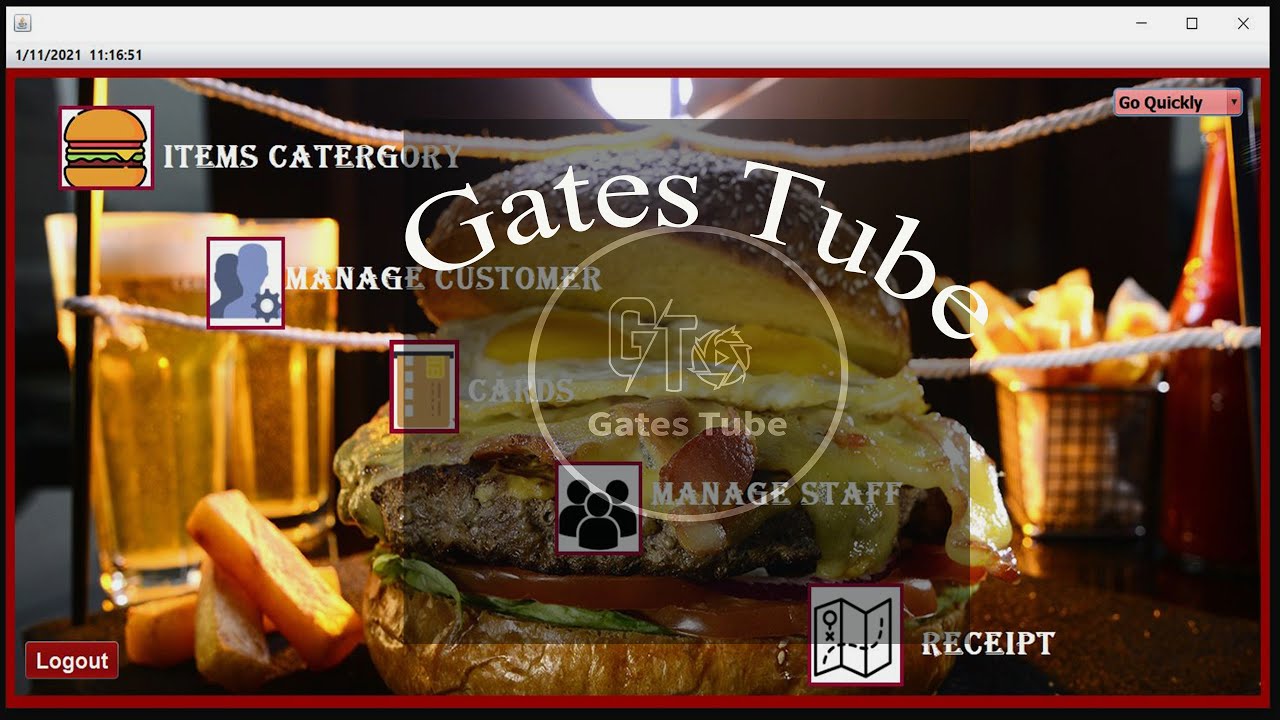 Overview of Simple Restaurant Management System In Java Netbeans