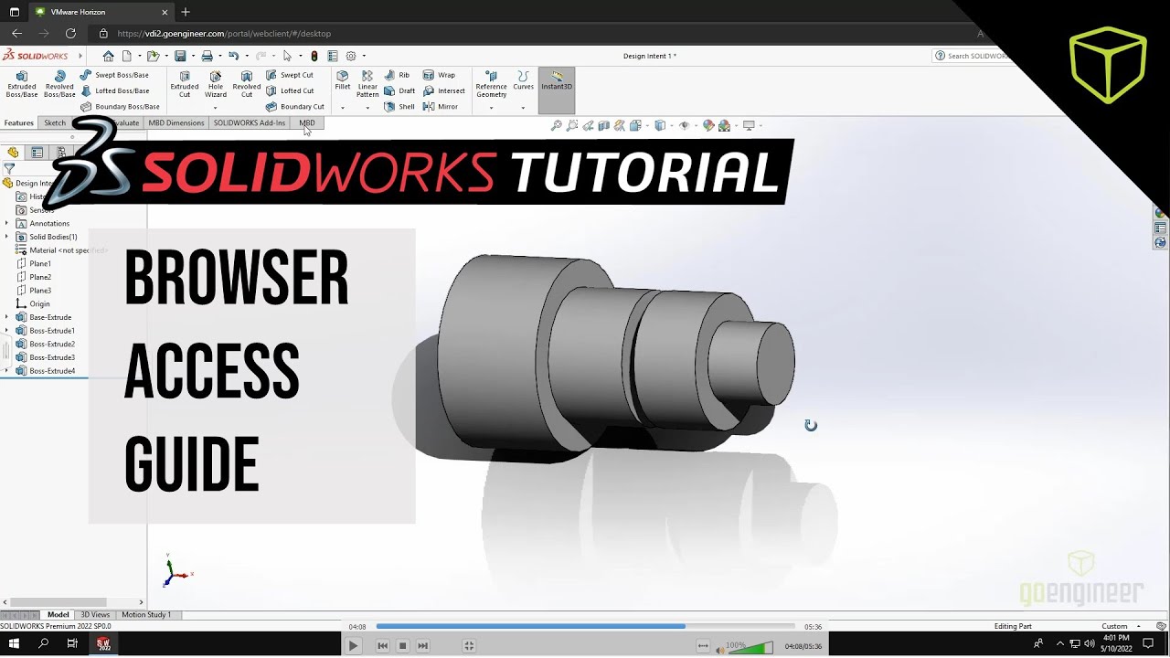 GoEngineer Training VDI - Browser Access Guide
