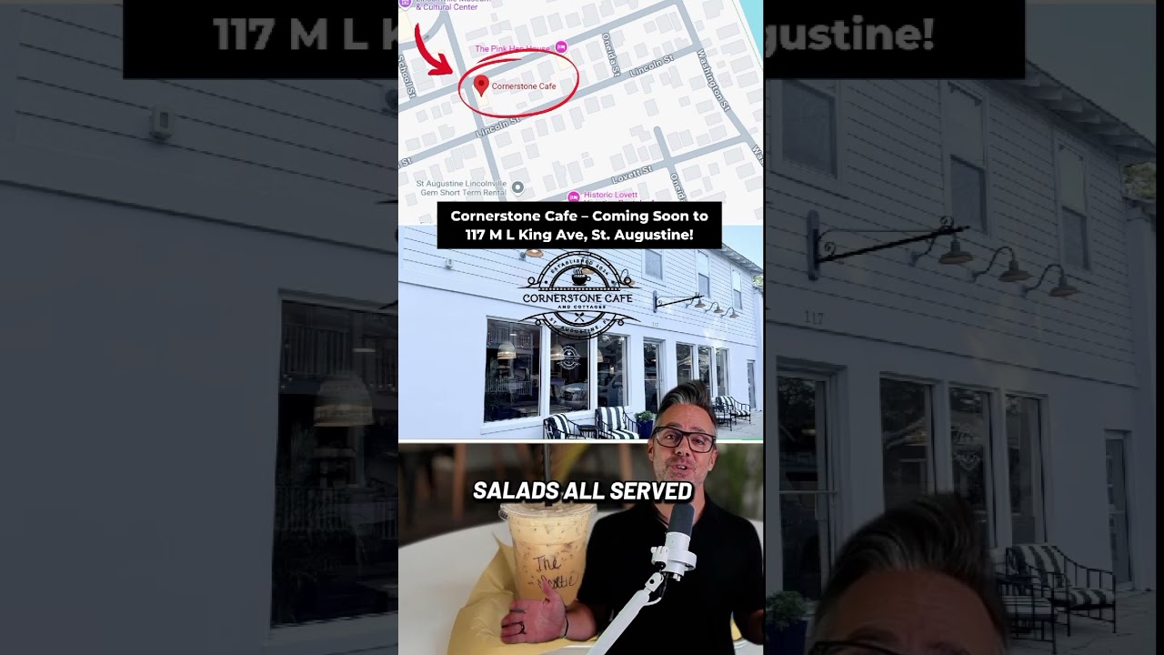 Cornerstone Cafe coming soon to 117 M King Ave, St Augustine!