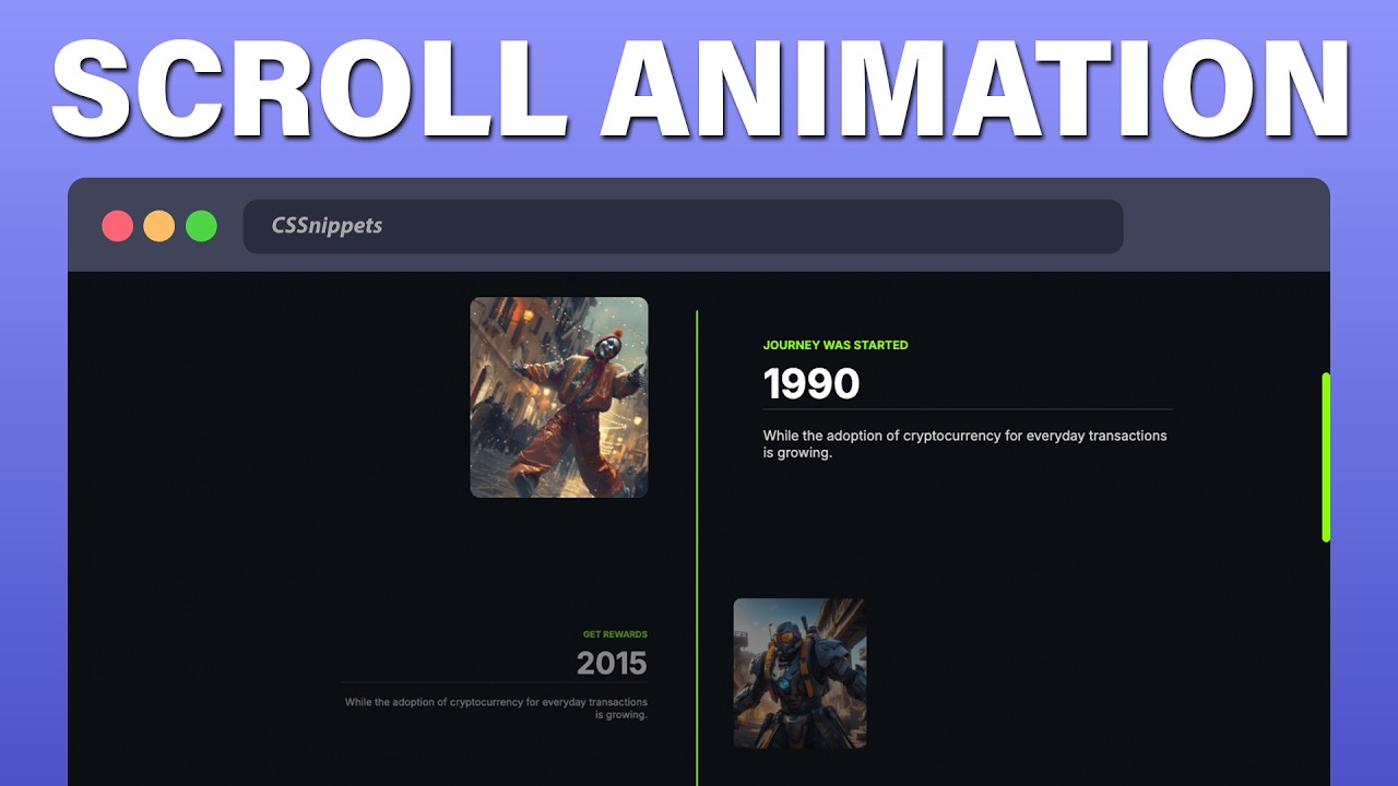 Scroll Animation using only CSS | No JavaScript