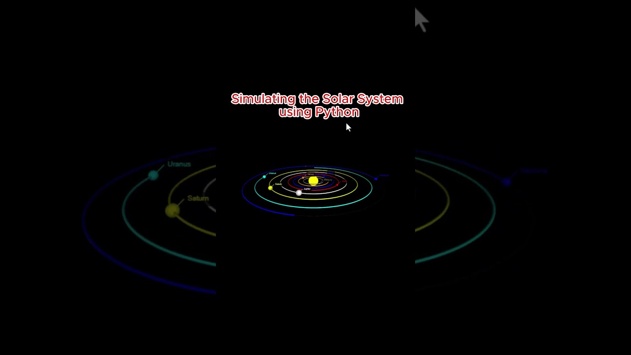 A Python Based 3D Simulation of the Solar System