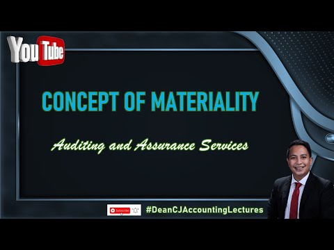 AT. Concept of Materiality as used in Independent Audit I Short Video