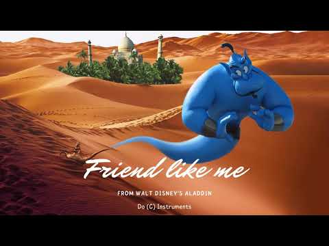 Friend like me - Aladdin - Do (C) Instruments play along