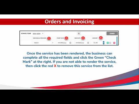 EMA Providers: Orders and Invoicing