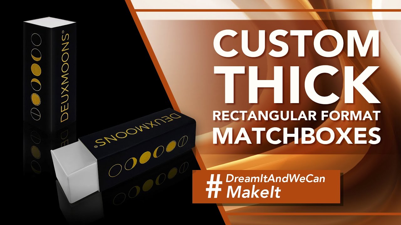 CUSTOM THICK RECTANGULAR FORMAT MATCHBOXES