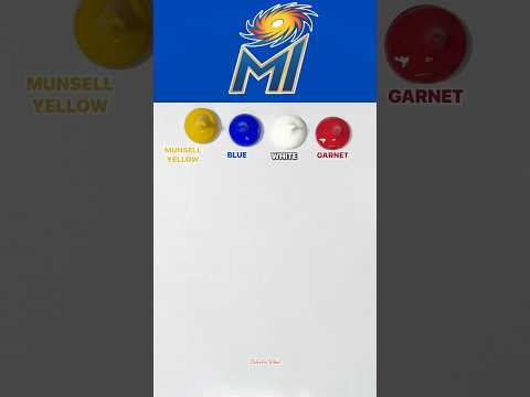 ASMR IPL Mumbai Indians Logo Color Mixingπ #mumbaiindians #ipl #colormixing #shorts #viral #foryou